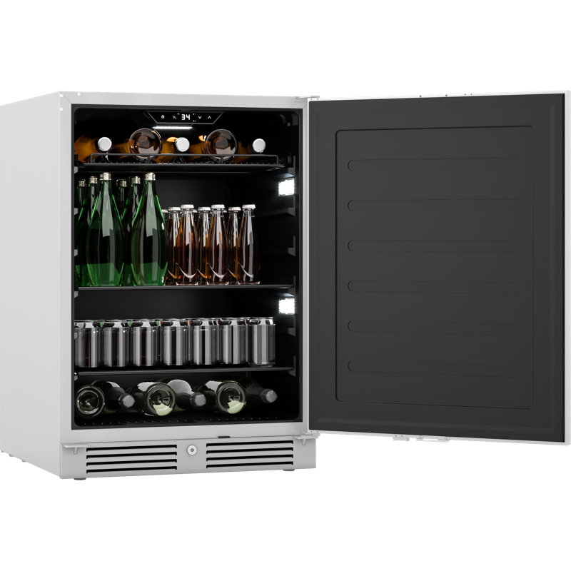 Zephyr Presrv 24" 136 Cans (12 oz.) Outdoor Rated Convertible Beverage ...