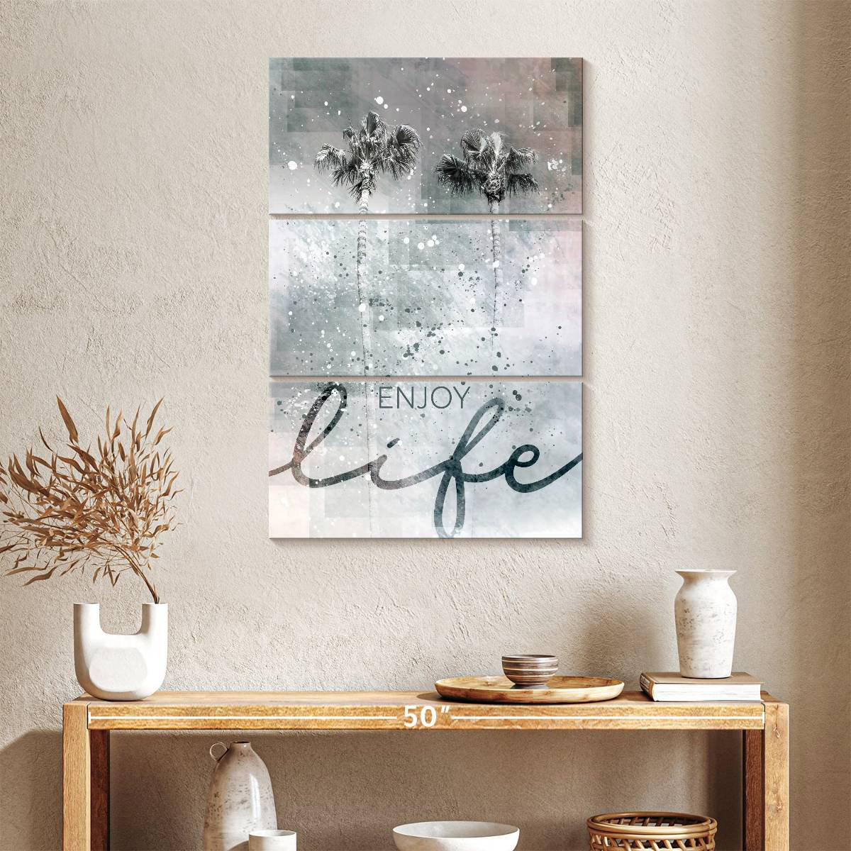 Ebern Designs Tergel Idyllic Palm Trees Enjoy Life | Wayfair