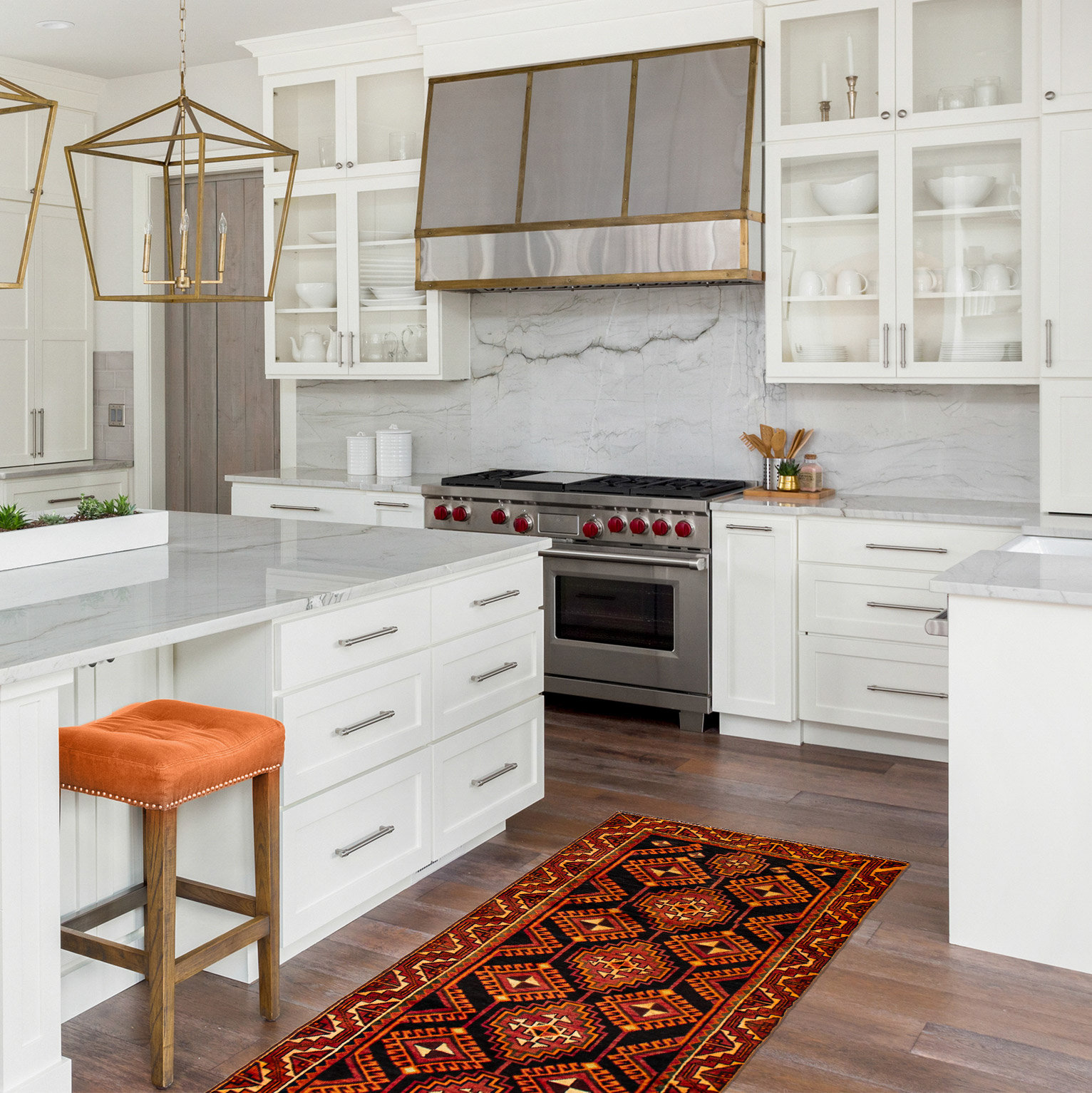 Isabelline Bettzy One-of-a-Kind Runner 3'7" X 9'1" 1990s Runner Wool ...