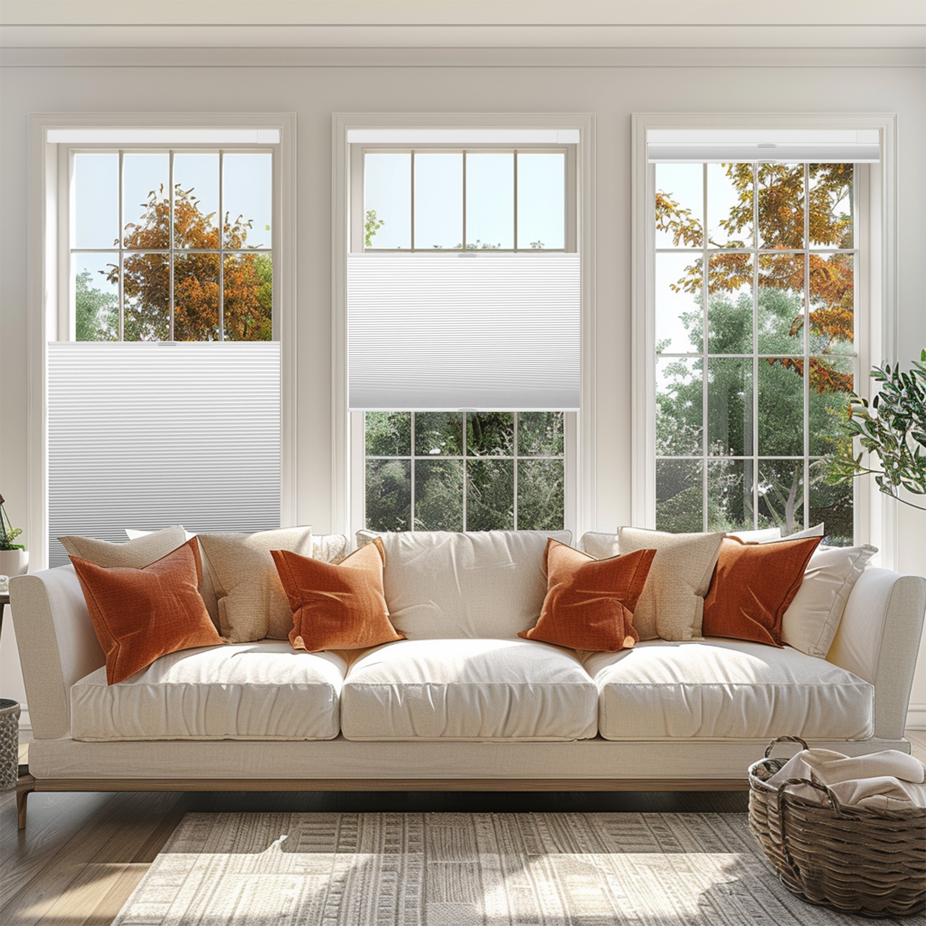 Symple Stuff No Drill No Tools Cellular Shades Top Down Bottom Up ...