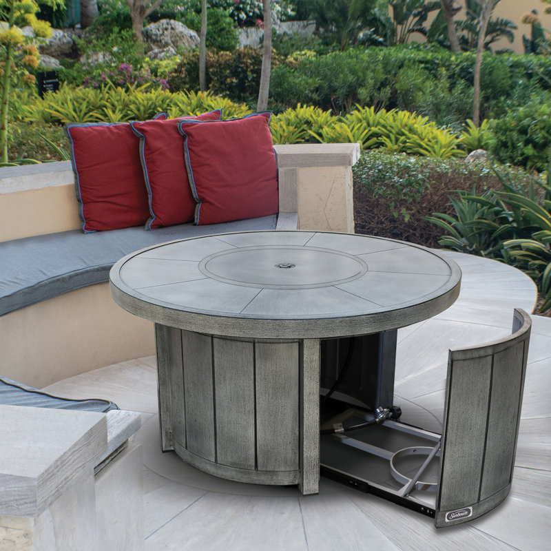 Sunbeam Boa Aluminum Propane/natural Gas Fire Table & Reviews | Wayfair