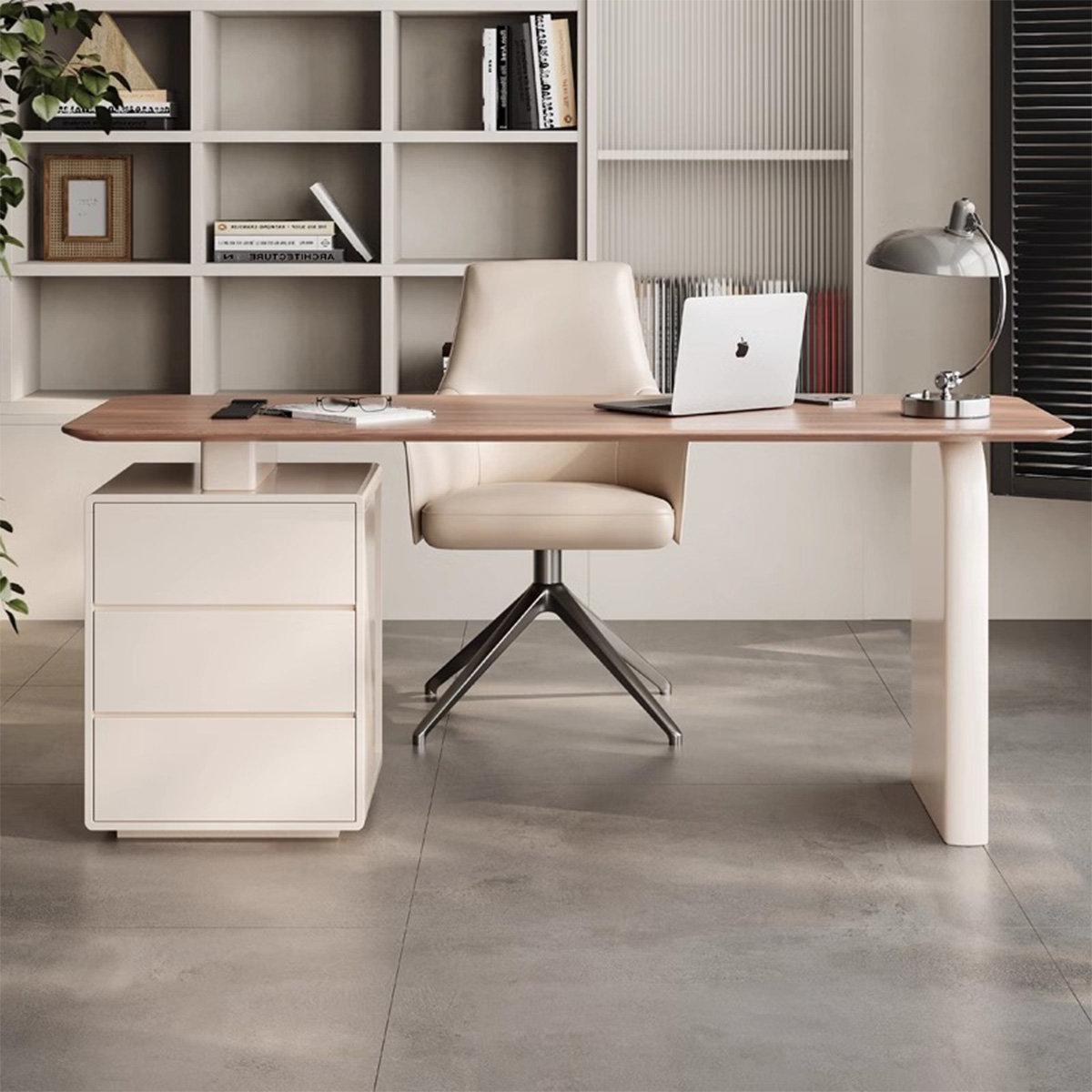 Rite Treasure Brown + Ivory Rectangular Solid + Manufactured Wood desks ...