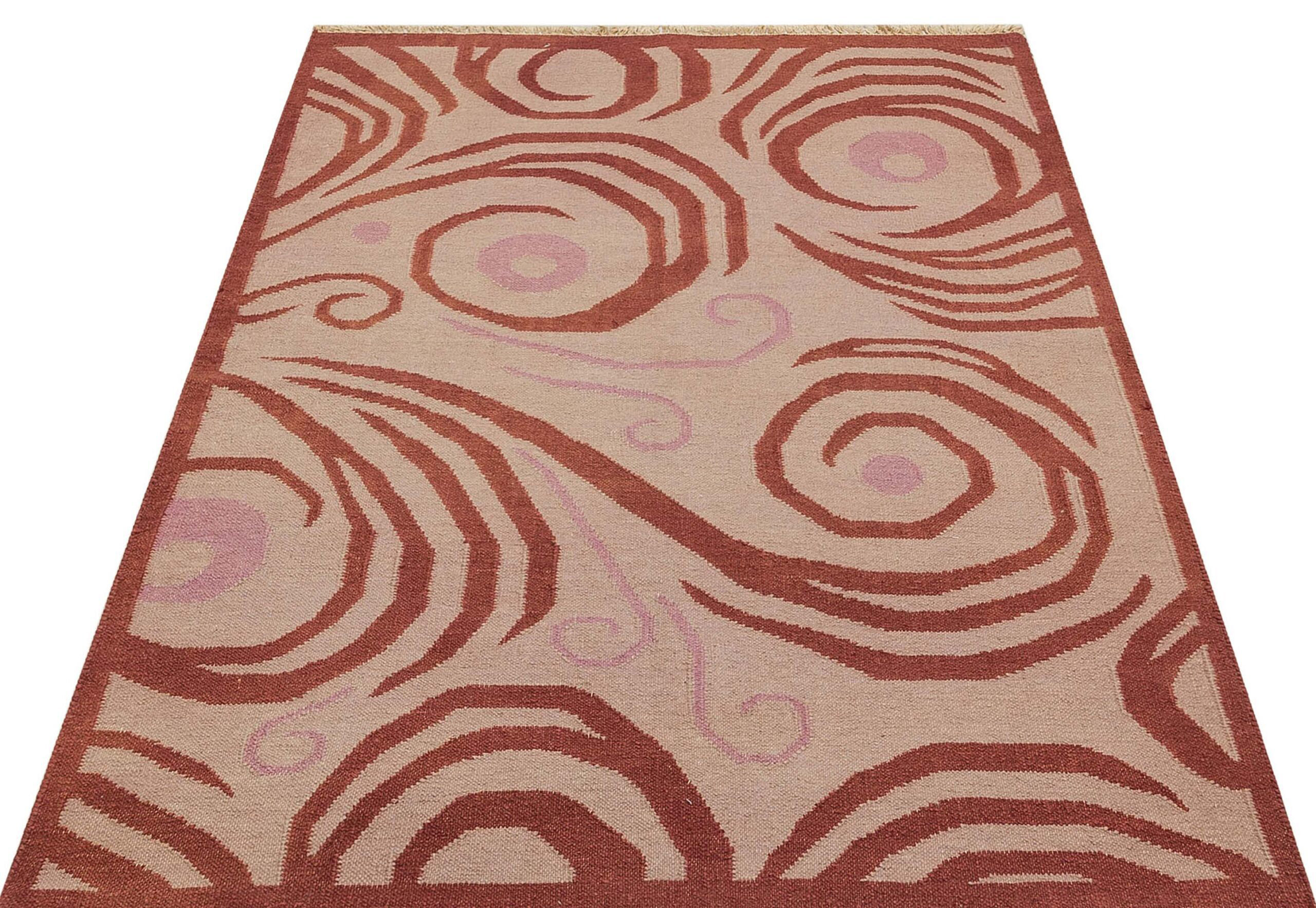 Lofy Kilim Beige Geometric Wool and Cotton Handmade Area Rug - Wayfair ...