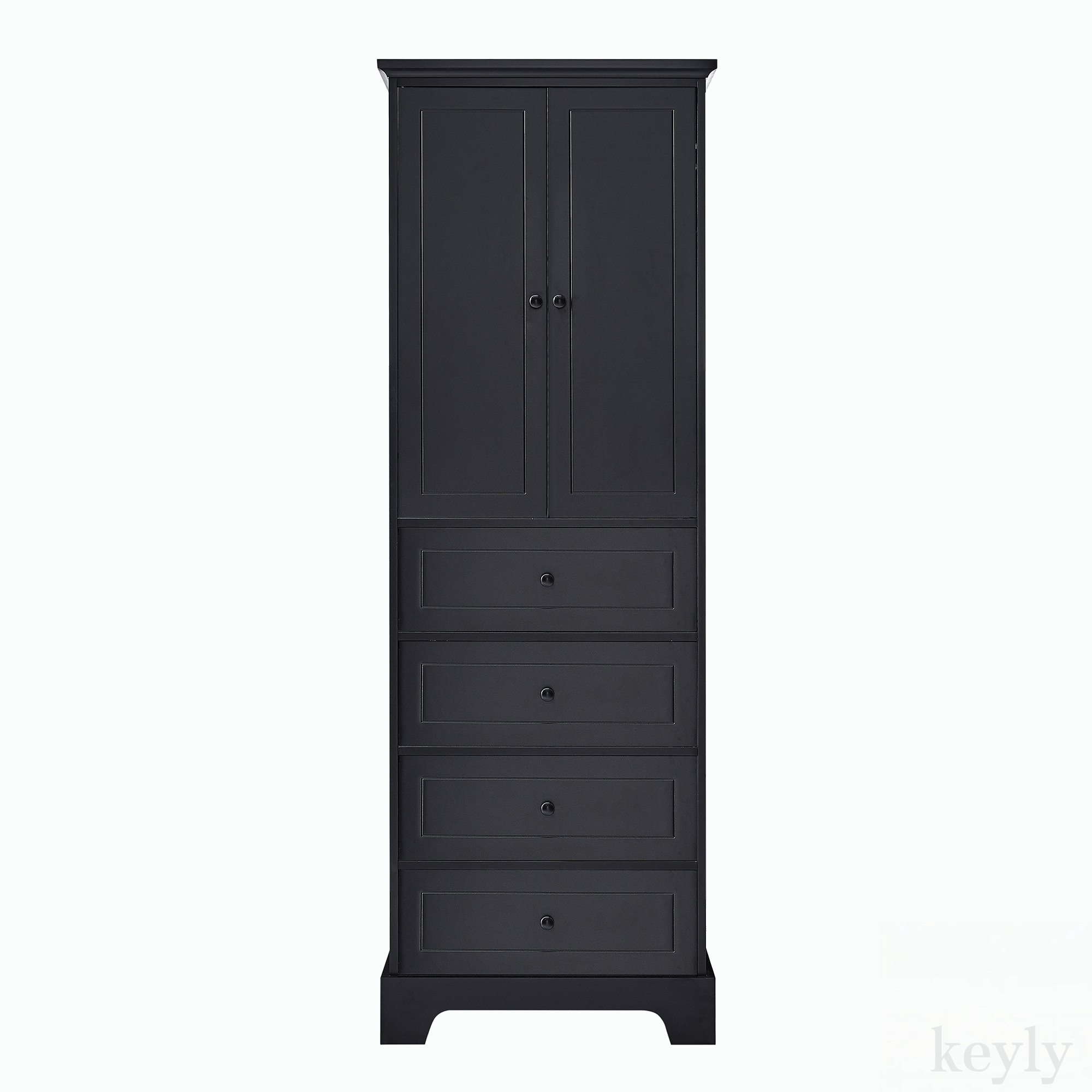 Wildon Home® Apollina MDF Freestanding Bathroom Cabinet With Adjustable ...