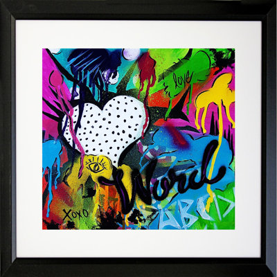 Buy Art For Less Graffiti 'Say the Word' Framed Graphic Art | Wayfair
