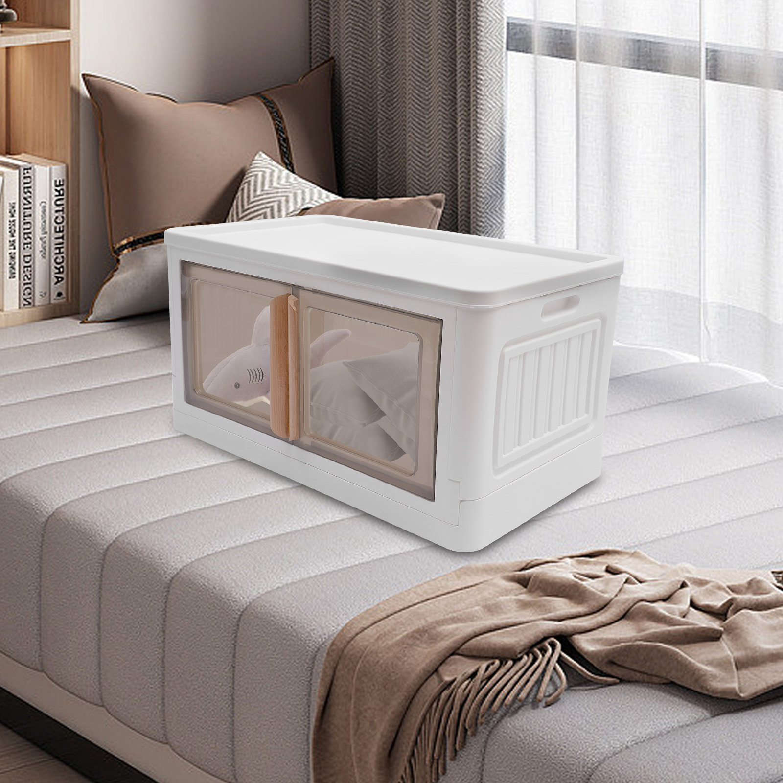 Rebrilliant Folding/Collapsible Plastic Storage Bin with Lids & Reviews ...