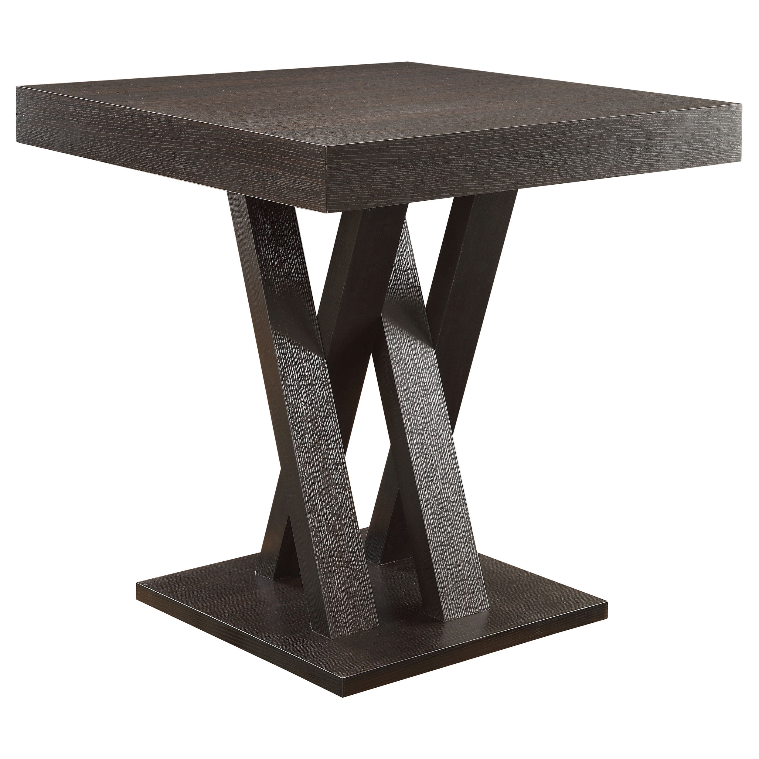 Alma Freda Square 36-Inch Pub Height Bistro Bar Table Cappuccino | Wayfair