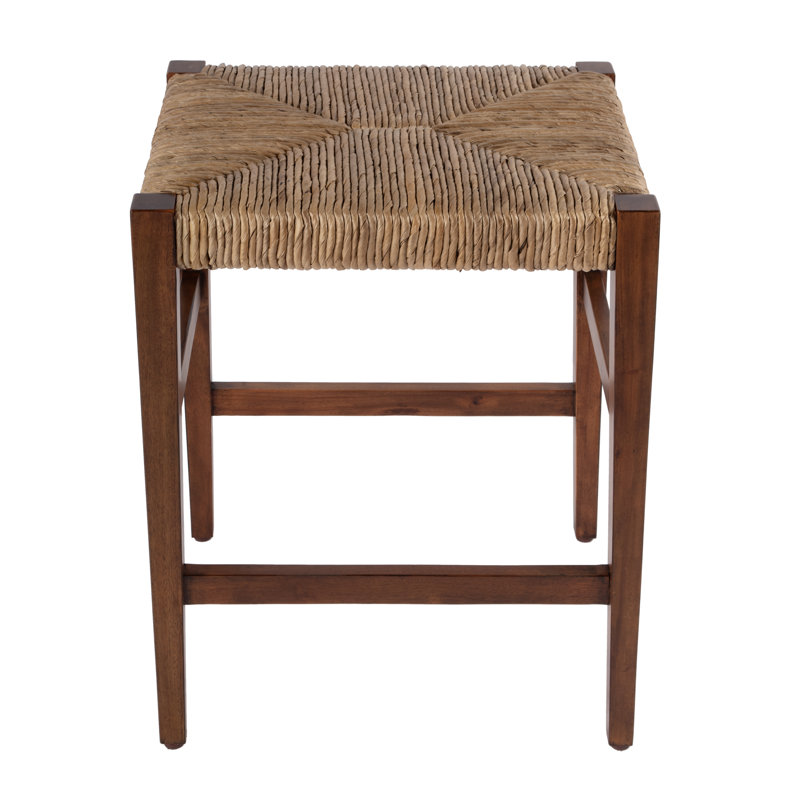 Bayou Breeze Brunetto 24.5 in. Seat Height Woven Backless Counter Stool ...