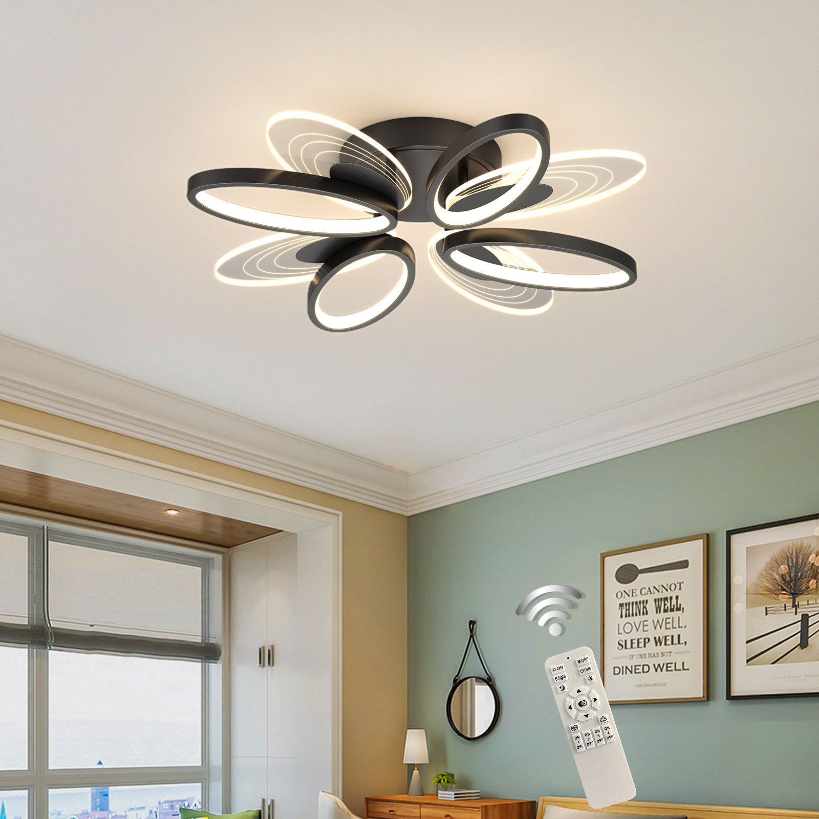 Orren Ellis Aliana 8-Light 23.6" LED Flush Mount & Reviews - Wayfair Canada