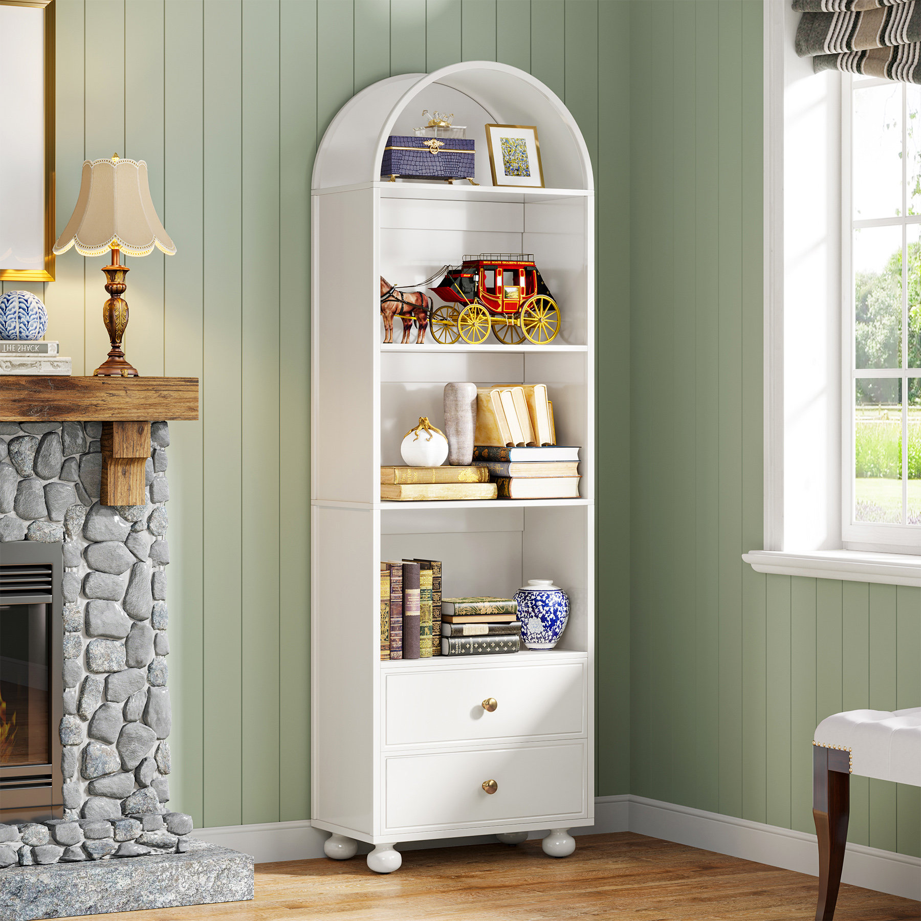 Alcott Hill® Biba Storage Bookcase & Reviews - Wayfair Canada