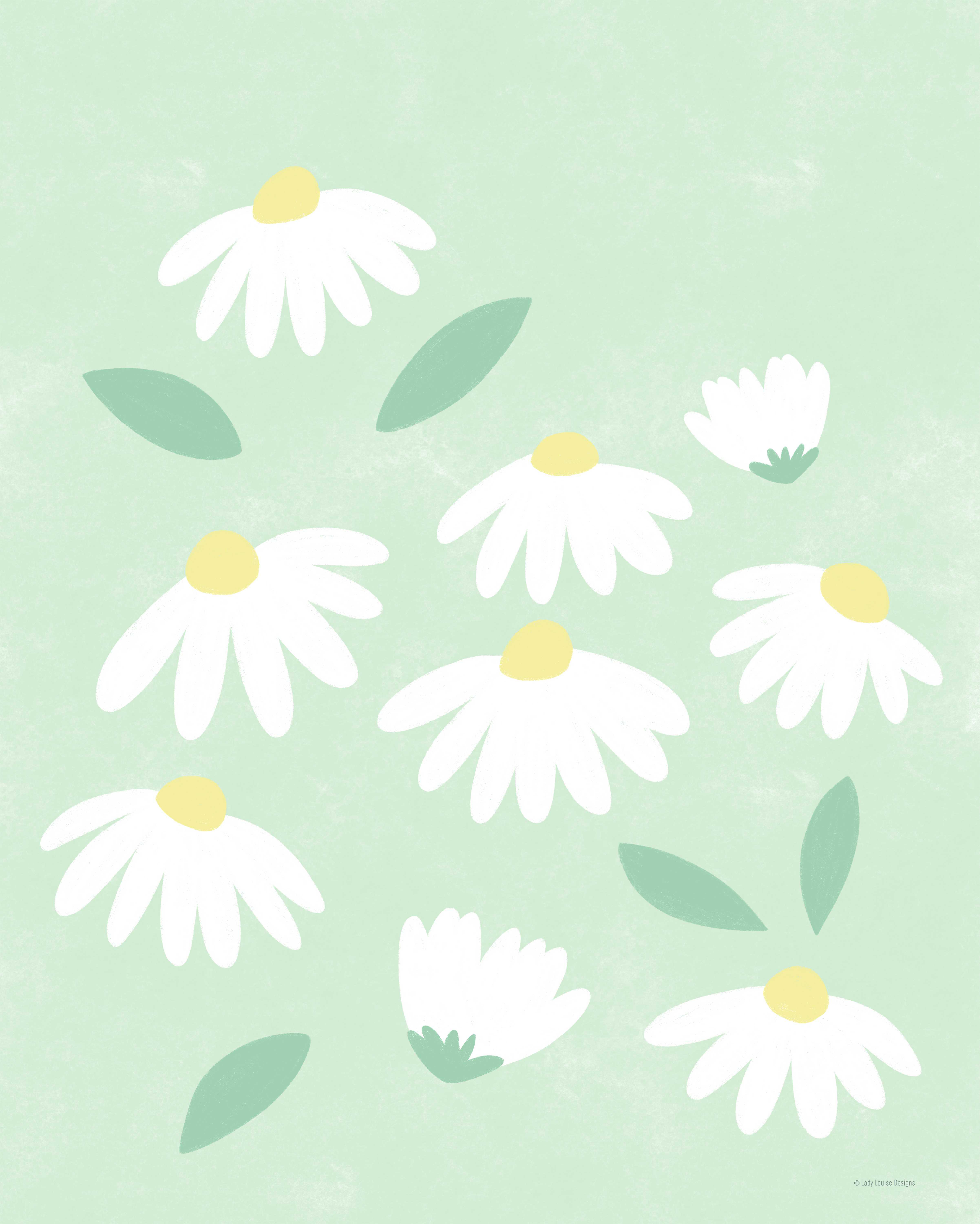 Wildon Home® Daisies by Lady Louise Designs - Print - Wayfair Canada