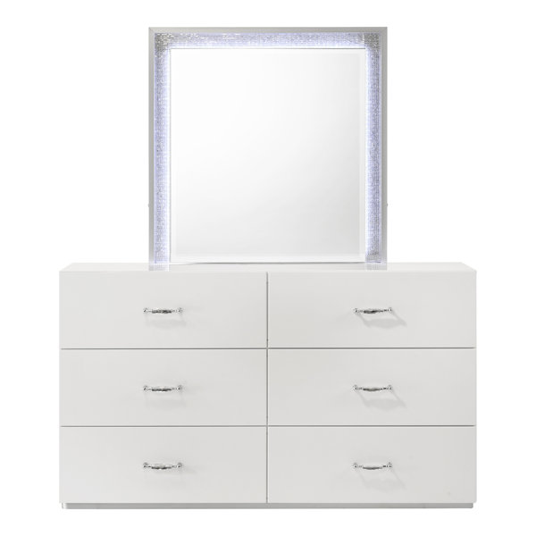Wrought Studio Dahill 6-Drawer Dresser With Led Mirror - Wayfair Canada