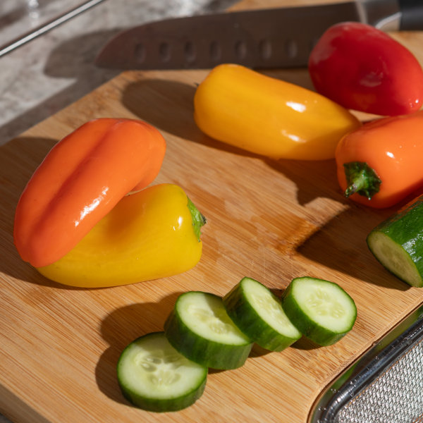 Classic Cuisine Cutting Board with Strainer - 2 in 1 Adjustable Bamboo ...