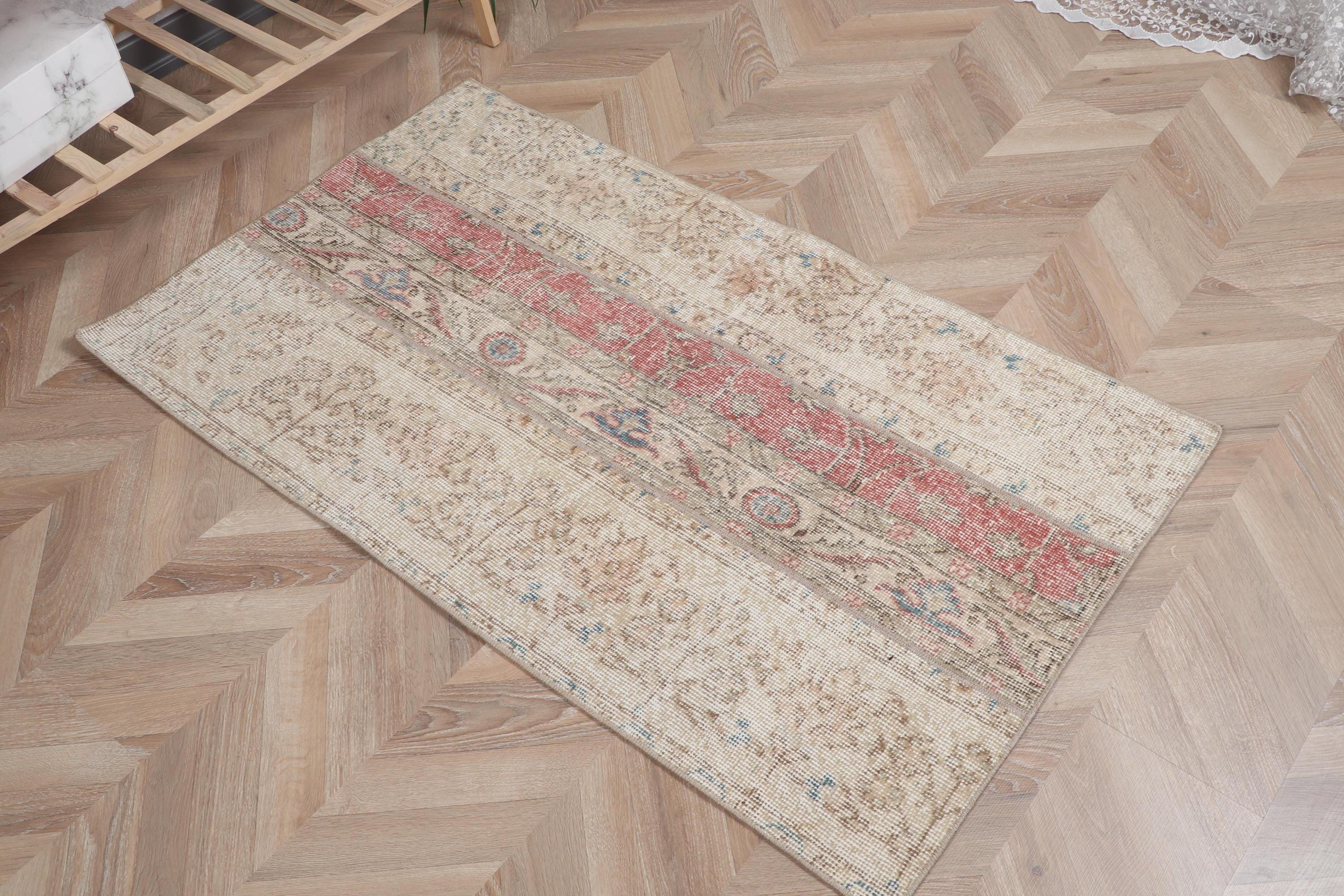 Bungalow Rose Turkish Rug, 3x4 Small Rugs, Patchwork Rug, Antique Wool ...
