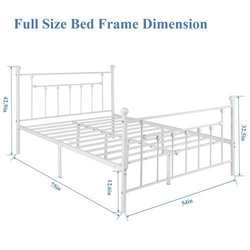 Trent Austin Design® Kempst 42.9" Steel Bed Frame & Reviews | Wayfair