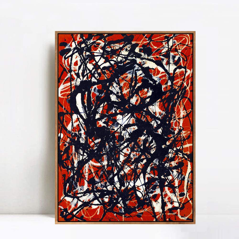 Orren Ellis Free Form by Jackson Pollock - Floater Frame Print on ...