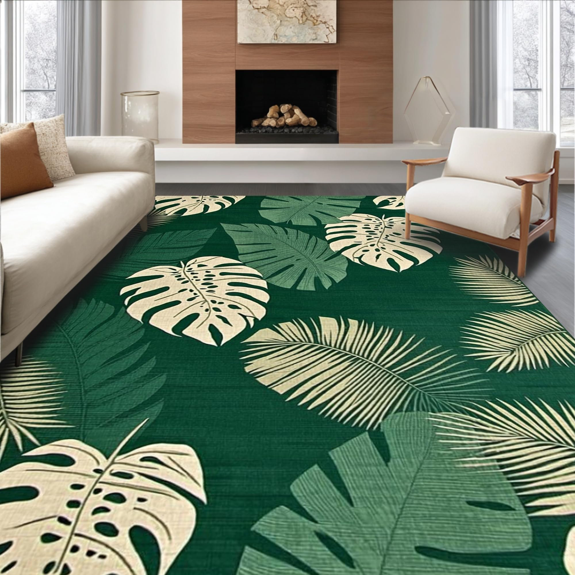 ODIKA Ultra Soft Area Rug, Non Slip, Stain Resistant, Washable Area ...