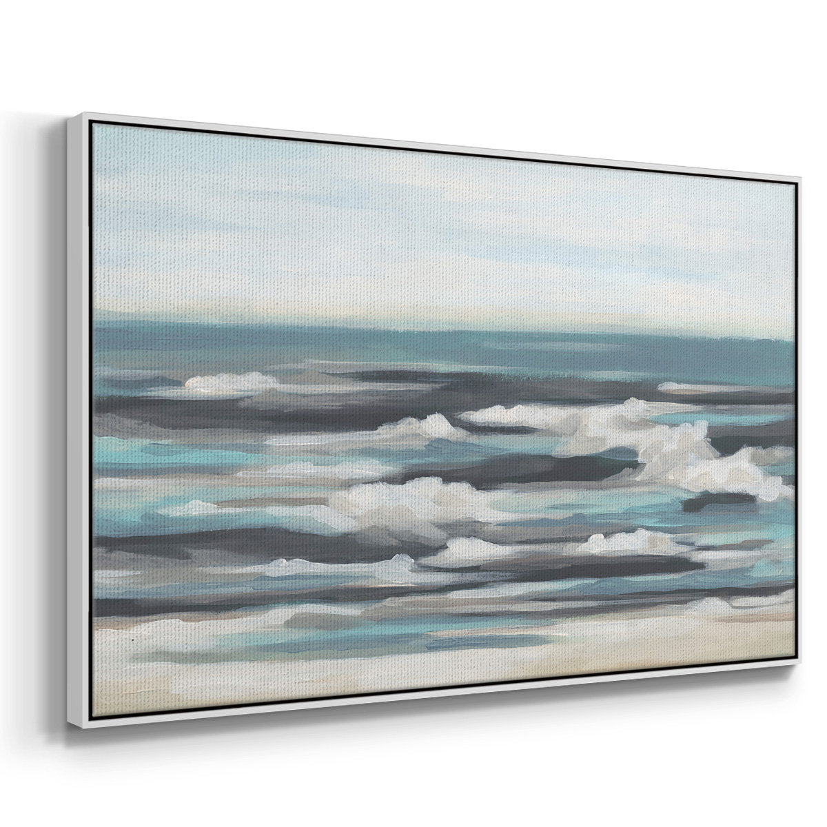 Dovecove Gentle Surf II Framed On Canvas Print | Wayfair