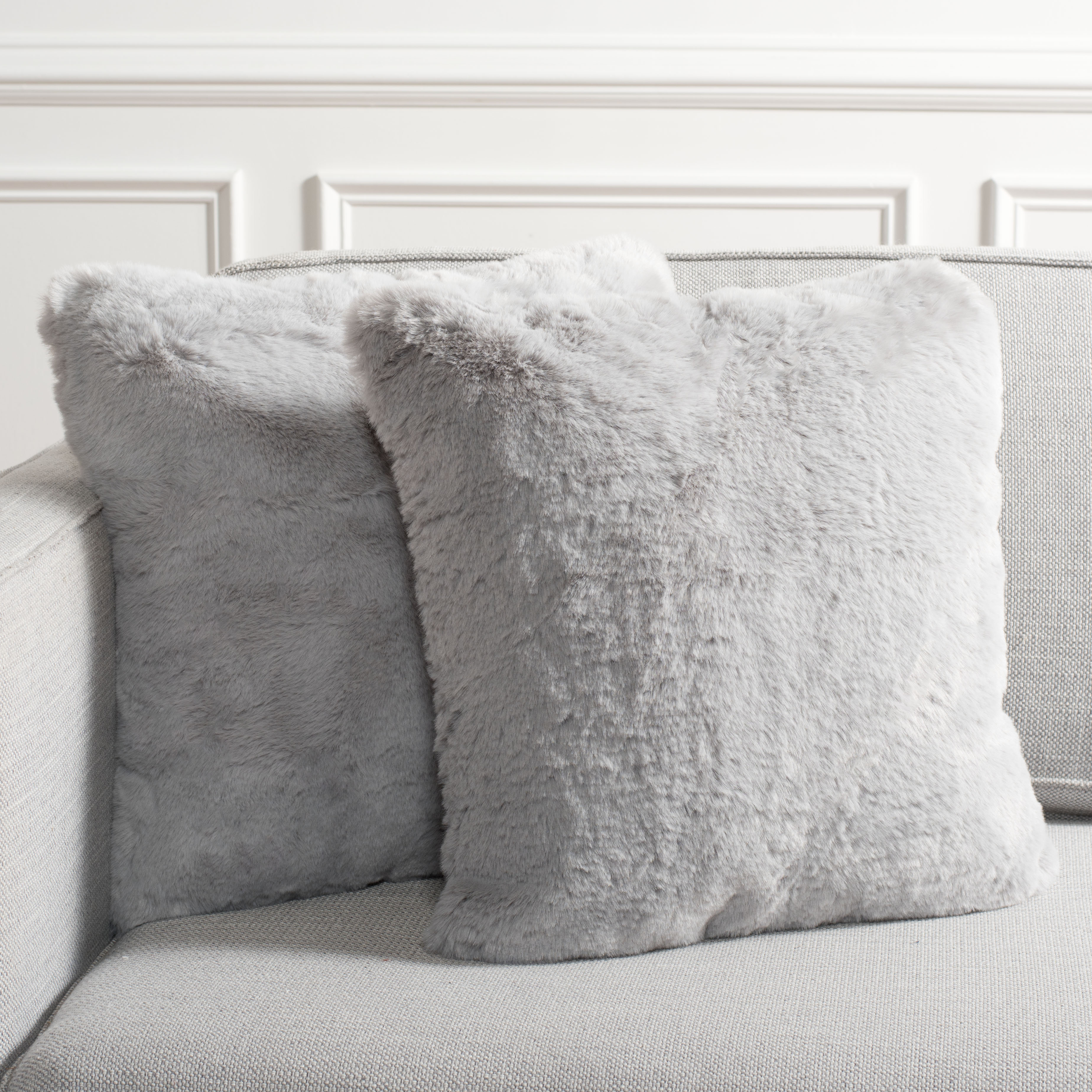 Safavieh Faux Fur Throw Square Pillow Cover & Insert & Reviews | Wayfair