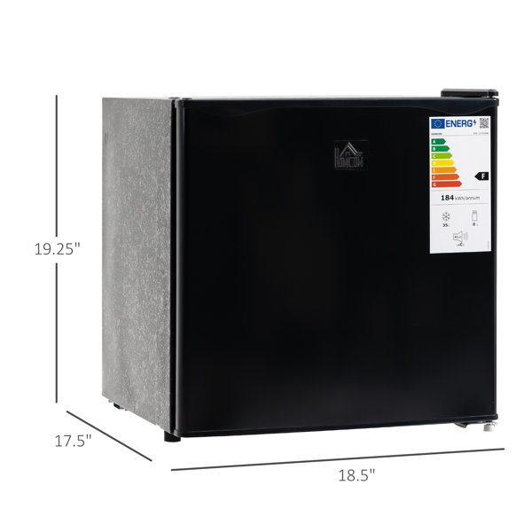 HomCom 1.1 Cubic Feet Portable Countertop Mini Fridge with Freezer ...