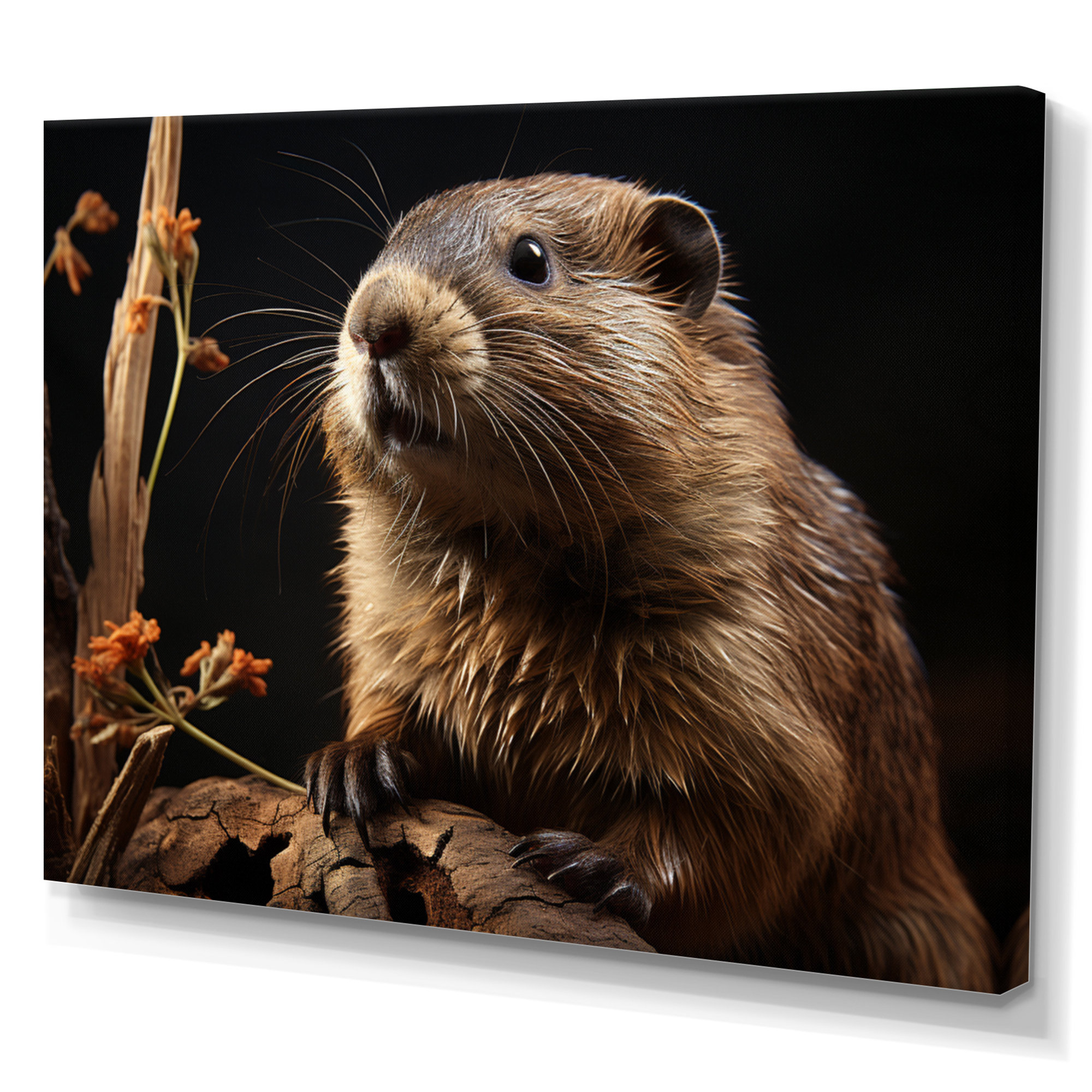 Ebern Designs Beaver Portrait - Animals Wall Art Prints - Wayfair Canada