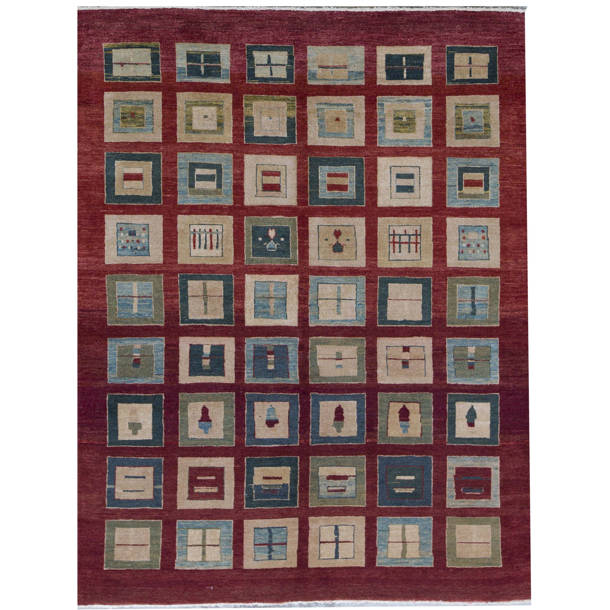 Bokara Rug Co., Inc. Hand-Knotted High-Quality Red and Green Area Rug ...