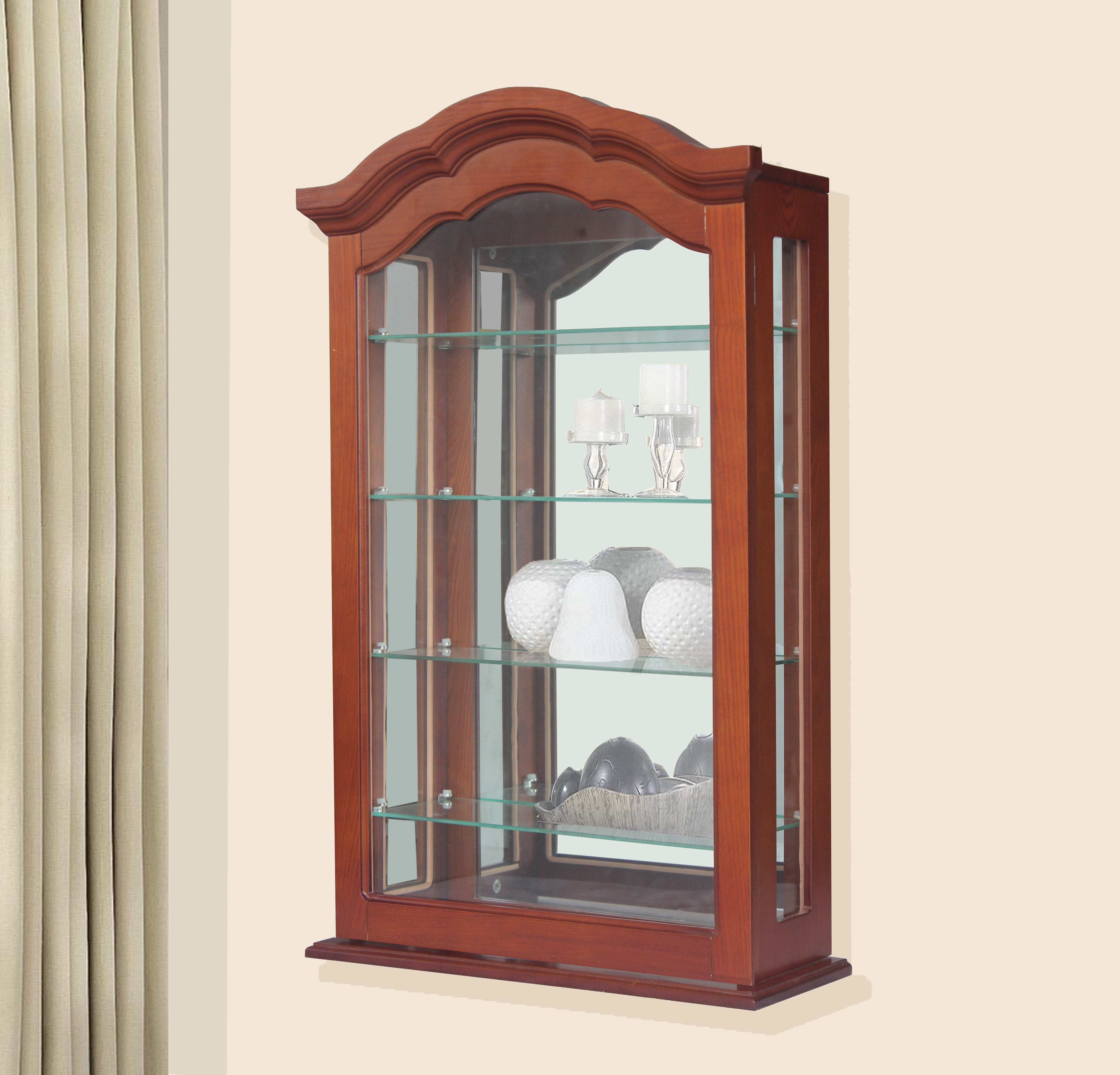 Charlton Home Britany Wall Mounted Curio Cabinet & Reviews - Wayfair Canada