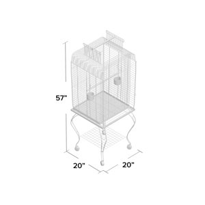Tucker Murphy Pet™ Halbert Open Top Parrot Bird Cage with Stand ...