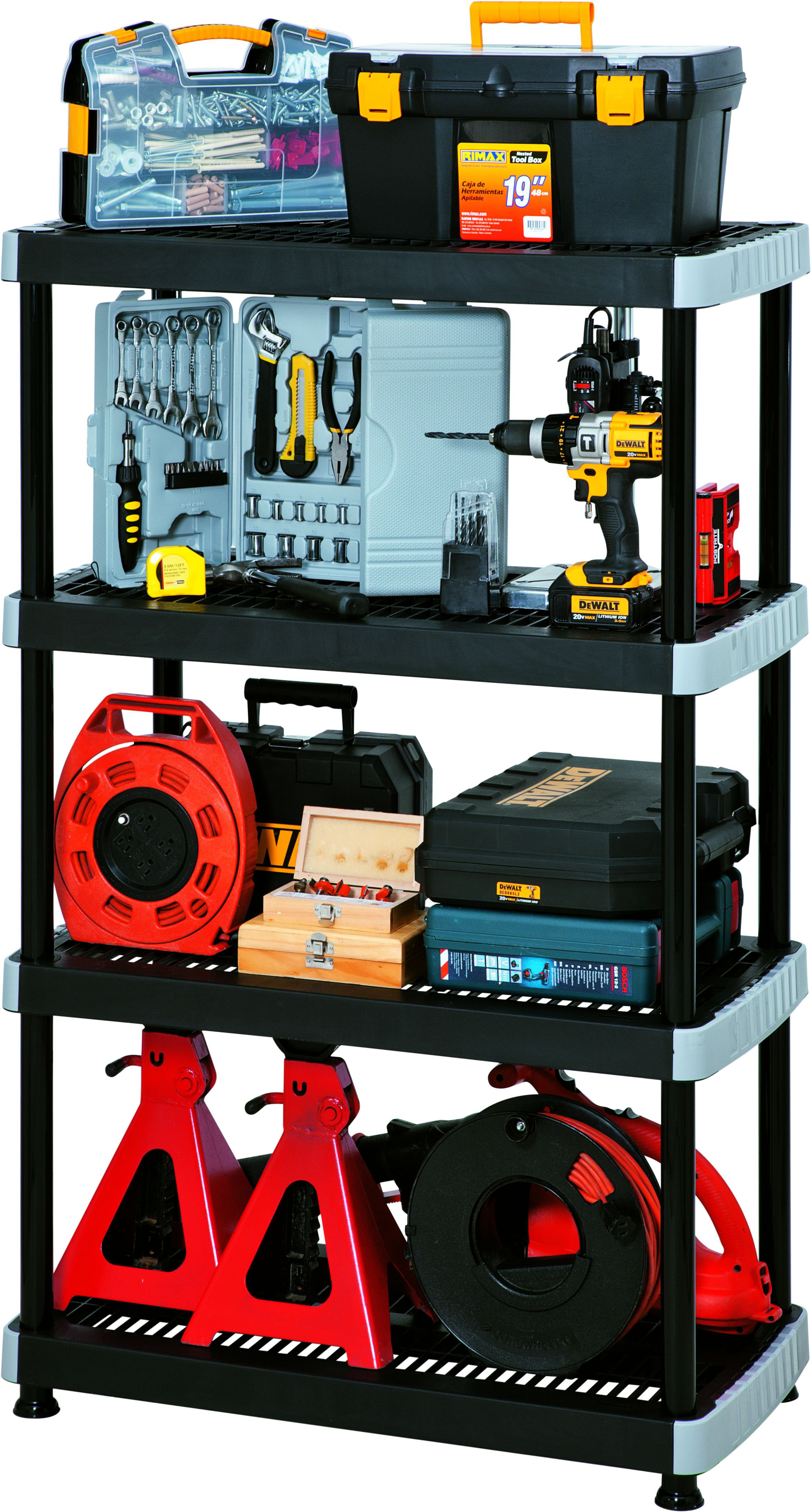 WFX Utility™ Waynefleet 57" H x 35.8" W x 17.7" D Heavy Duty 4 Shelves ...