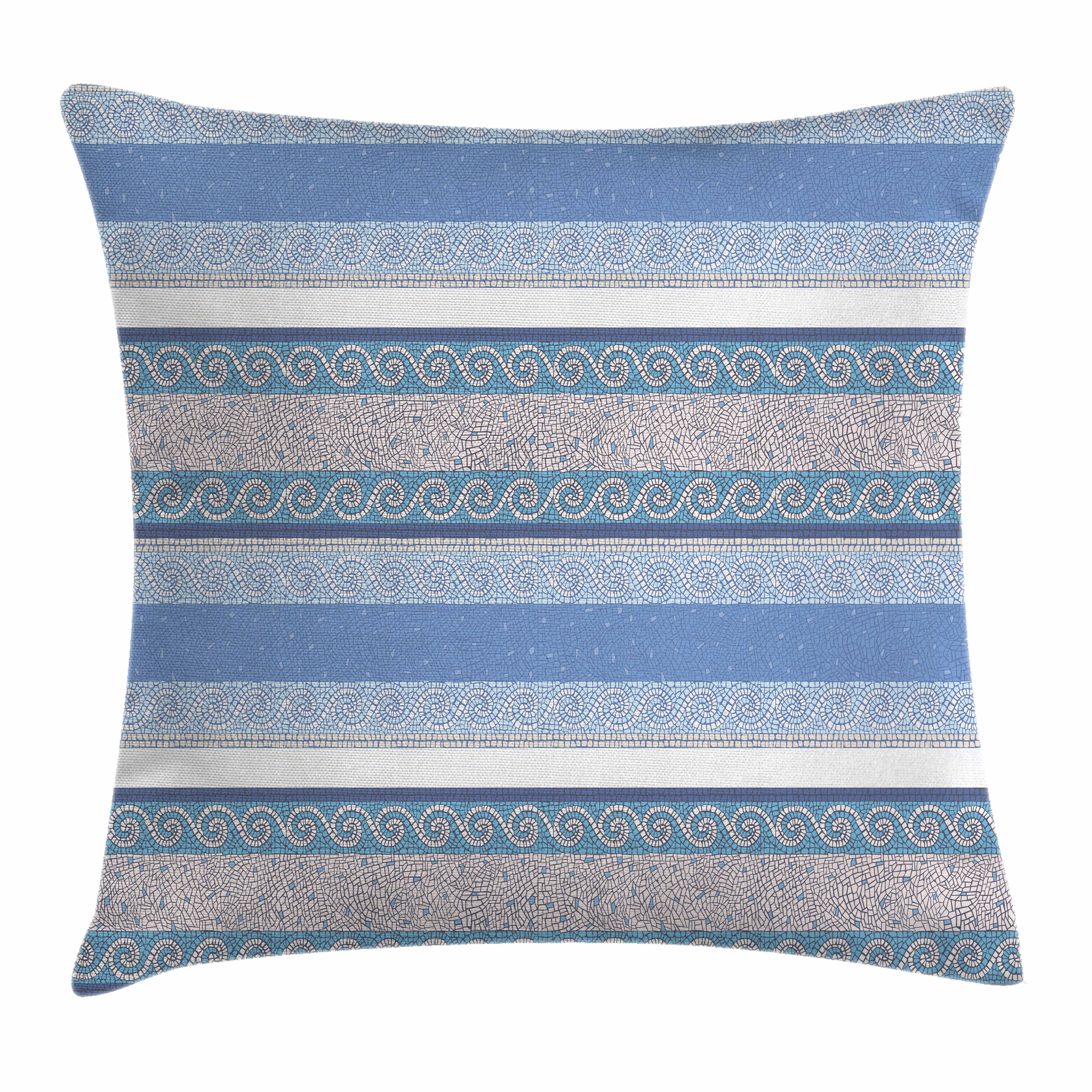 Ambesonne Mosaic Borders Art Square Cushion Pillow Cover | Wayfair