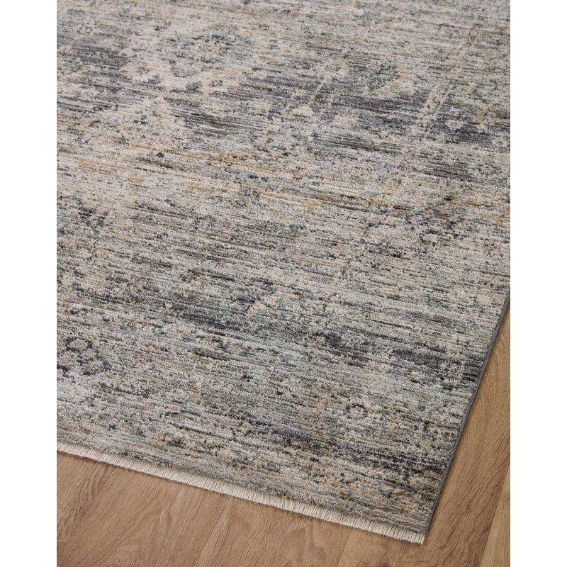 Jean Stoffer x Loloi Katherine Graphite / Jade Area Rug & Reviews | Wayfair