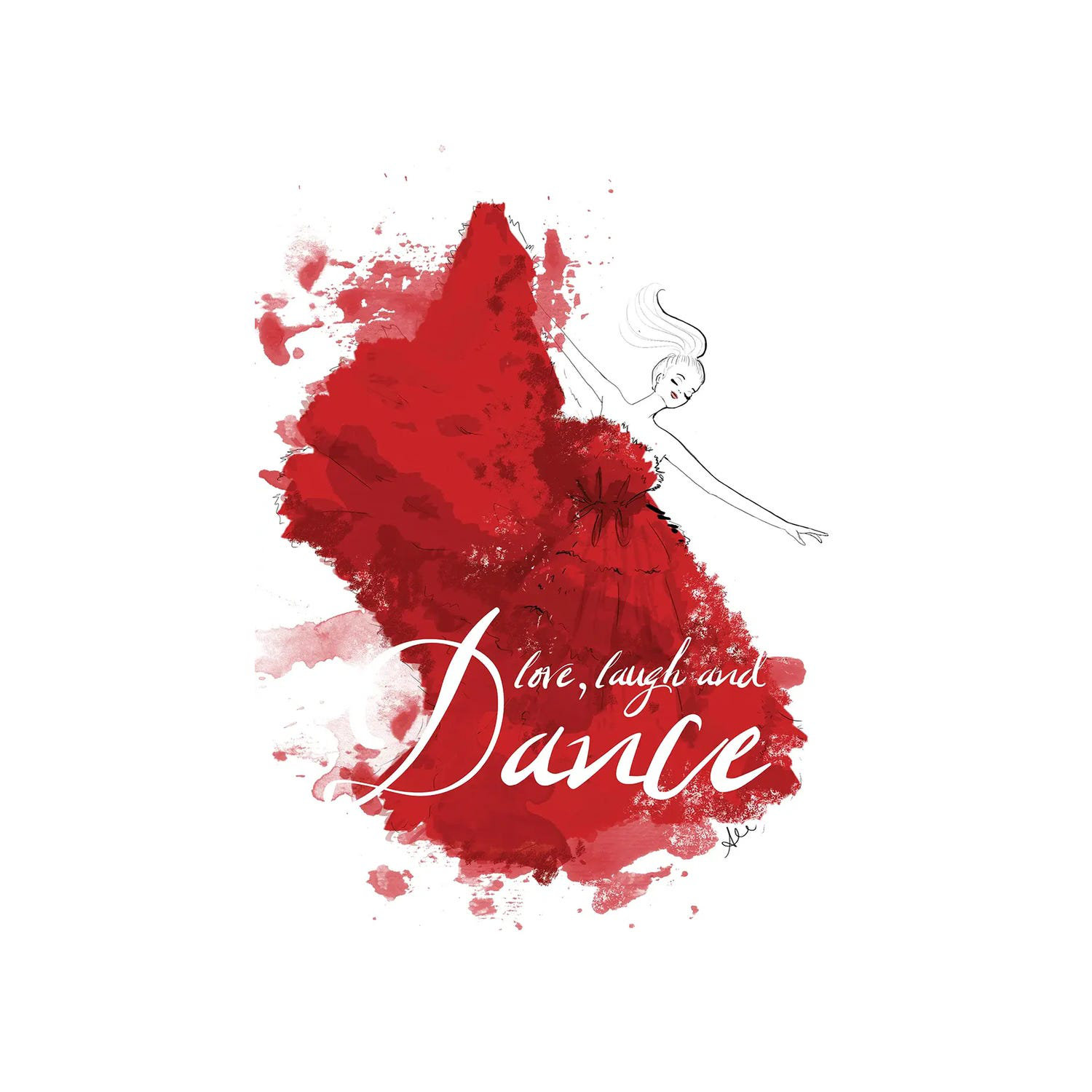 East Urban Home Dance Splatter by - Wrapped Canvas | Wayfair