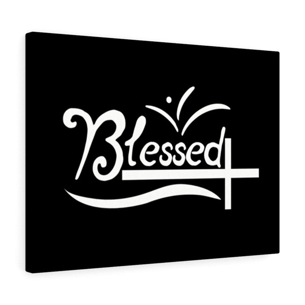 Blue Elephant Blessed White Cross - Wrapped Canvas Print | Wayfair.co.uk