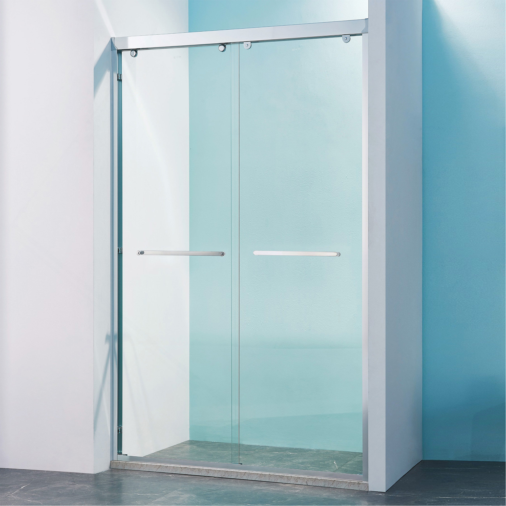 HONGHELEWANG Advanced Double Sliding Shower Door With Durable Frame And ...
