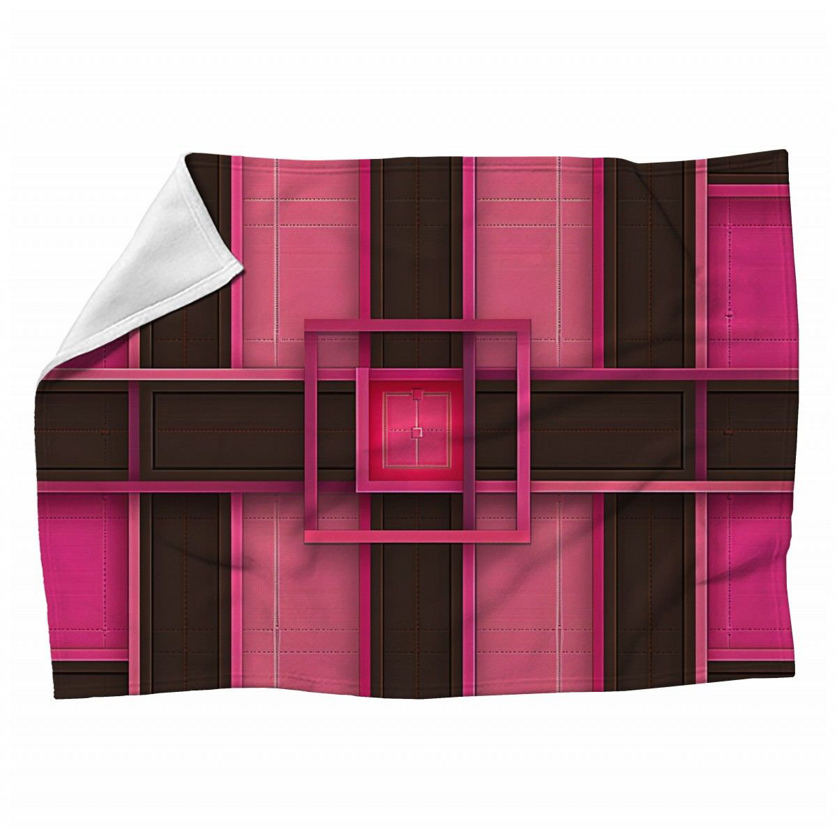 VisionDecor D squares Fleece Throw Blanket - Art Throws for Sofas or ...