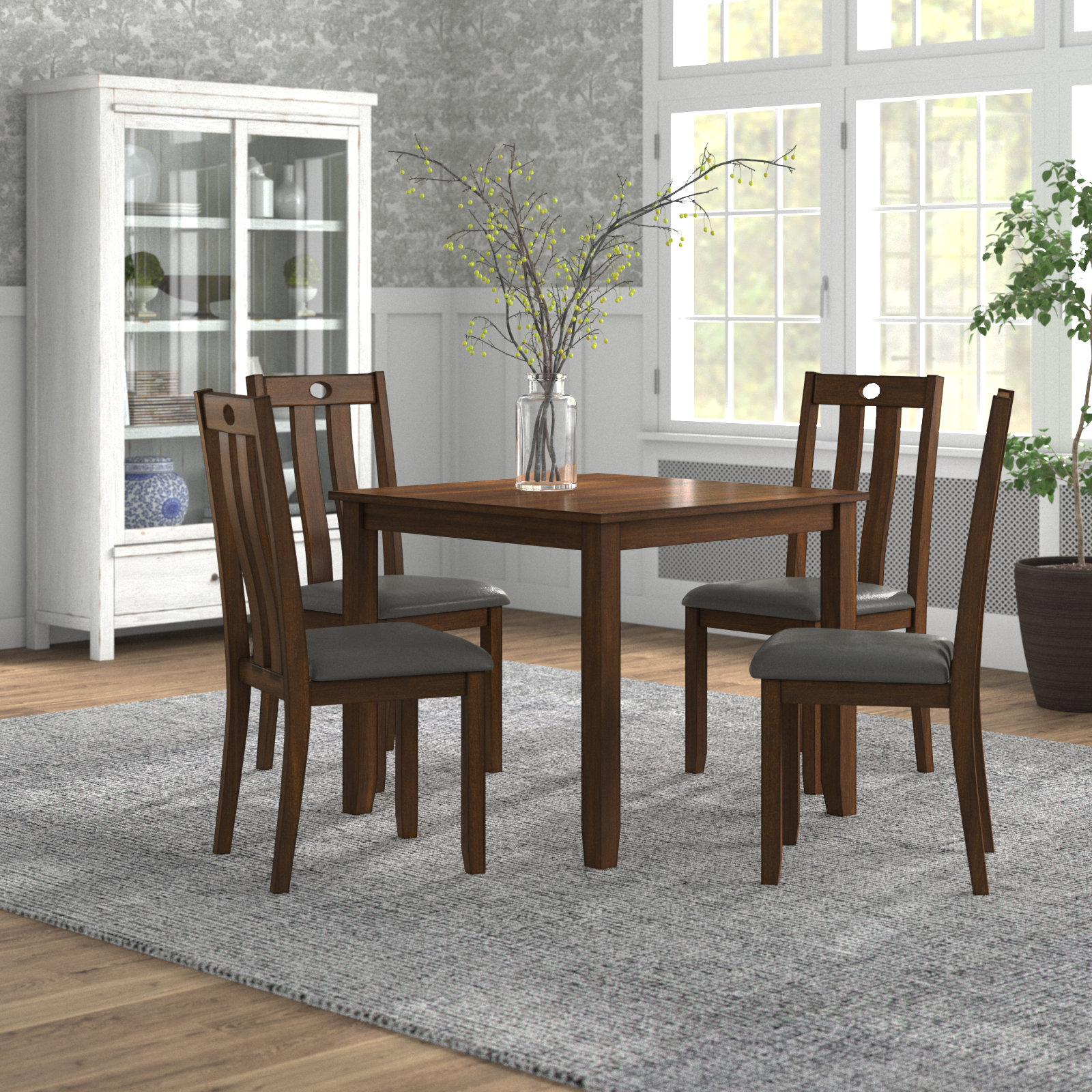 Laurel Foundry Modern Farmhouse® Burgoyne 5 Piece Dining Set & Reviews ...