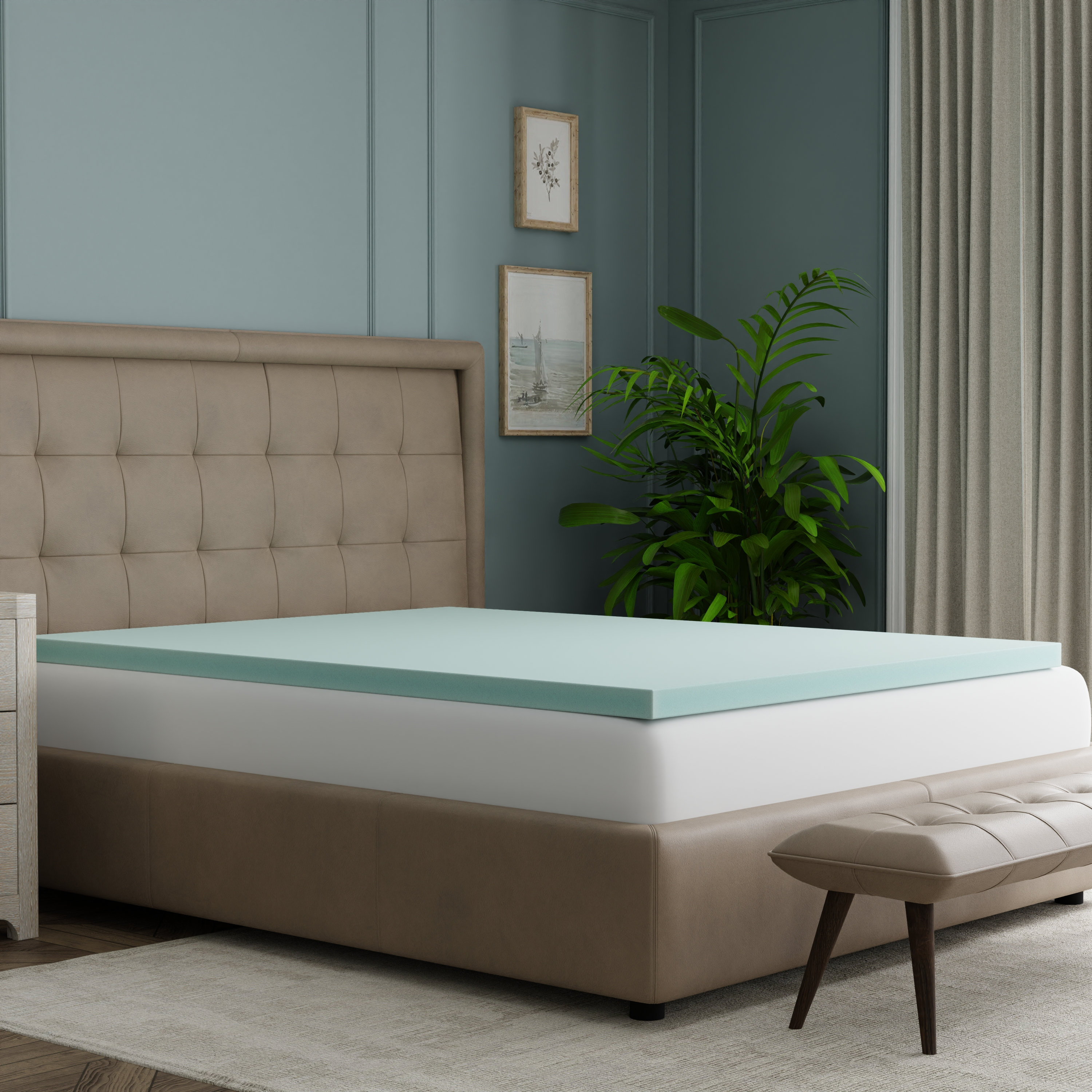 Alwyn Home Surmatelas en mousse viscoélastique 3 "Emberly et ...