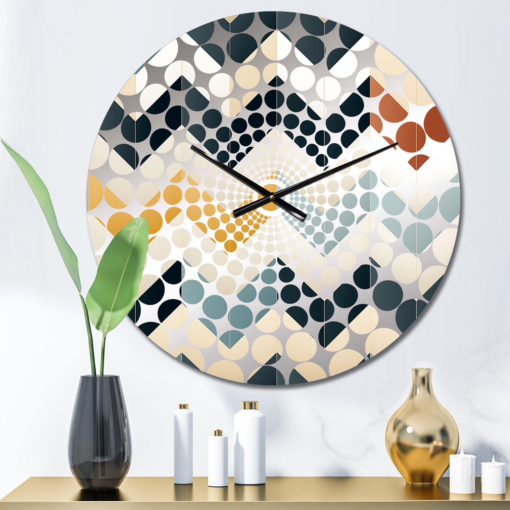 Design Art Contemporary Chevron - Chevron Wall Clock | Wayfair