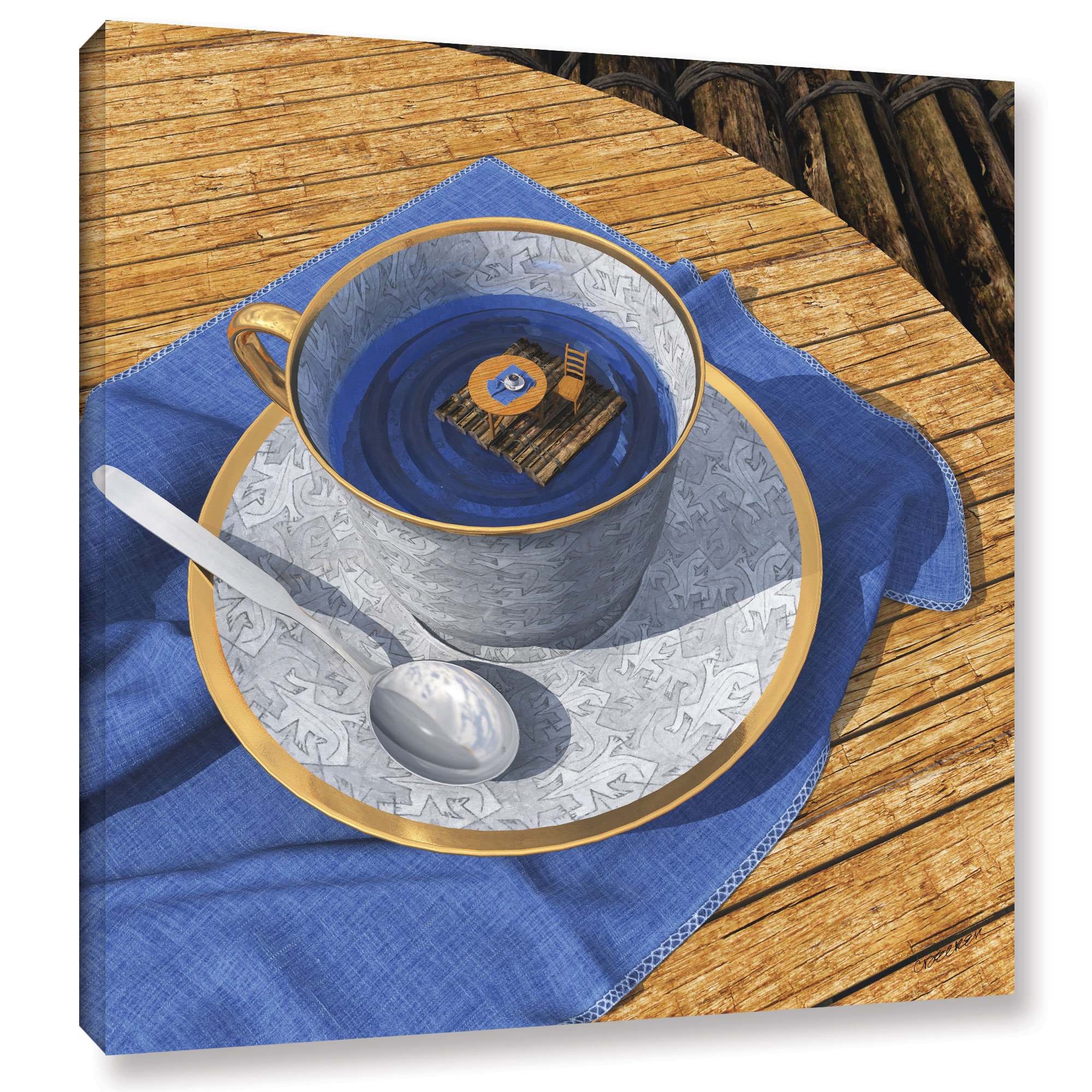 ArtWall 'Infinitea' Gallery by Cynthia Decker Painting Print on Wrapped ...