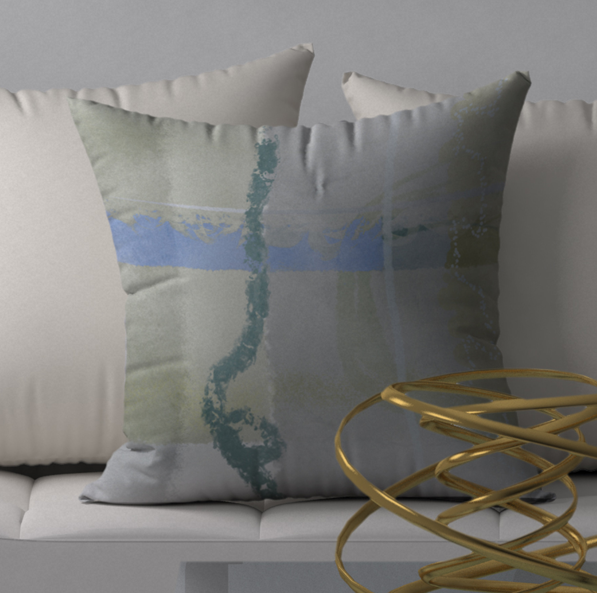 LeRoi Products Abstract Reversible Throw Pillow | Wayfair