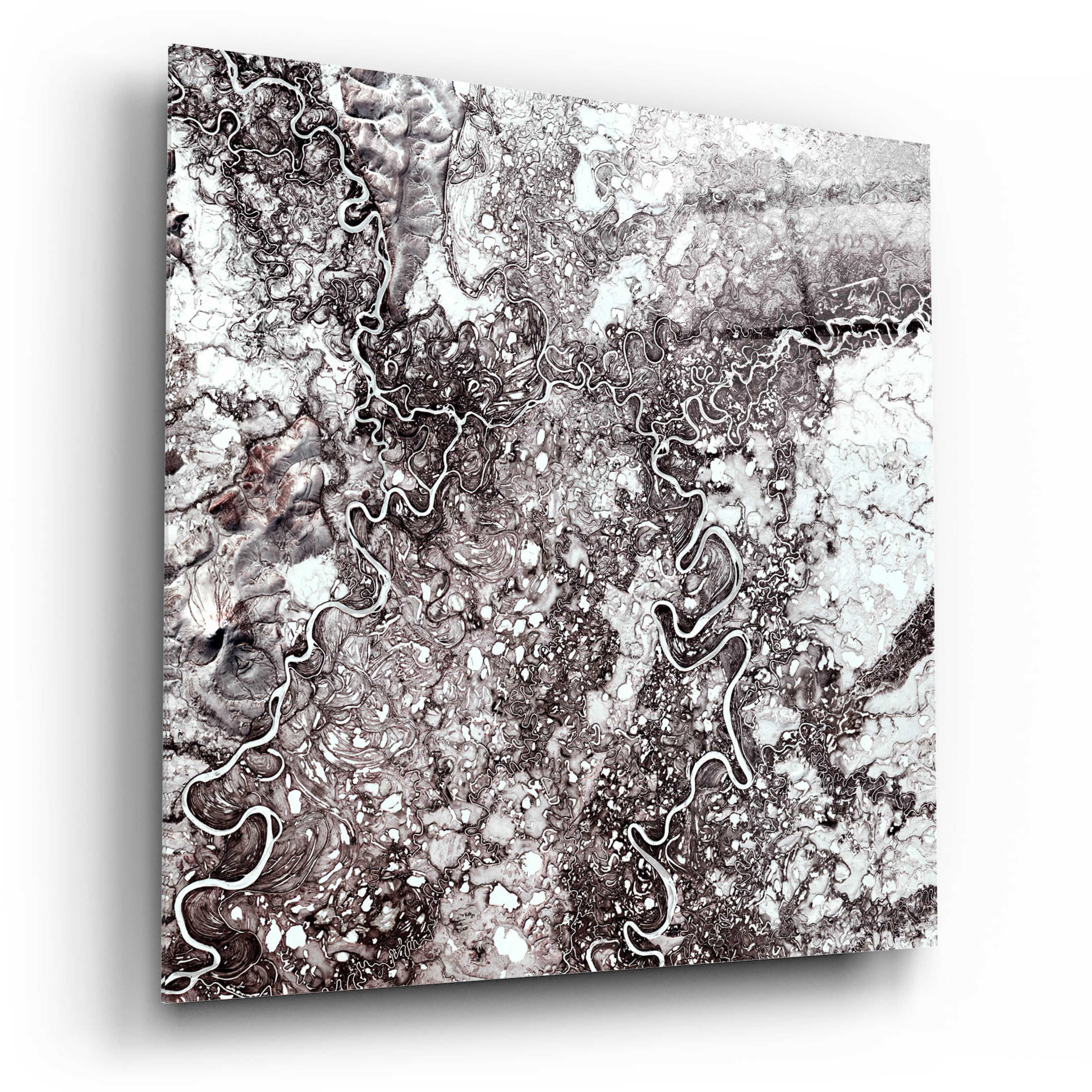 Trinx 'Earth As Art: Mayn River' Acrylic Glass Wall Art, 24"X24 ...