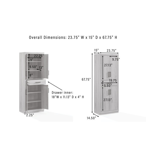 Latitude Run® Corrina Kitchen Storage Pantry & Reviews | Wayfair