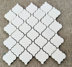 Tileville 2.75" x 3" White Marble Arabesque Lantern Pattern Natural ...