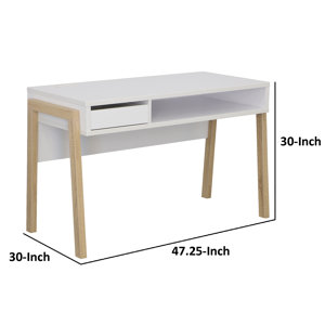 Brayden Studio® Katharine Rectangular Desk & Reviews | Wayfair