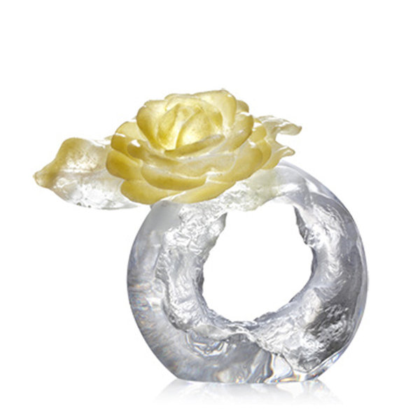 LIULI Crystal Art Crystal Singular Elegance Camellia | Perigold