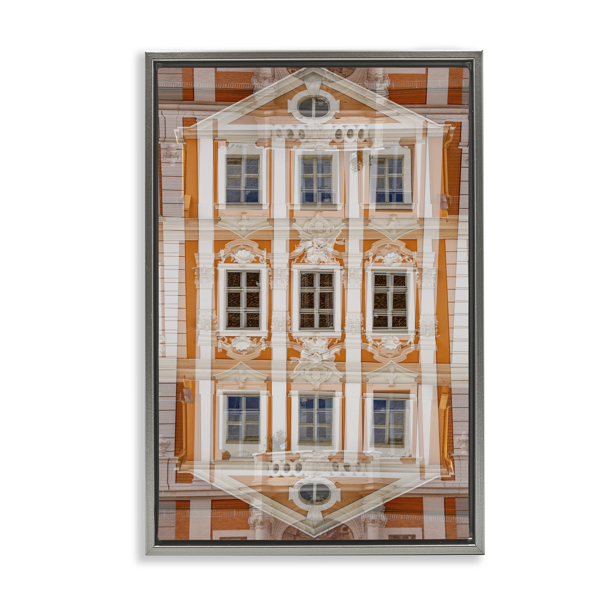 Latitude Run® Symmetrical Architecture Windows Floating Frame, design ...