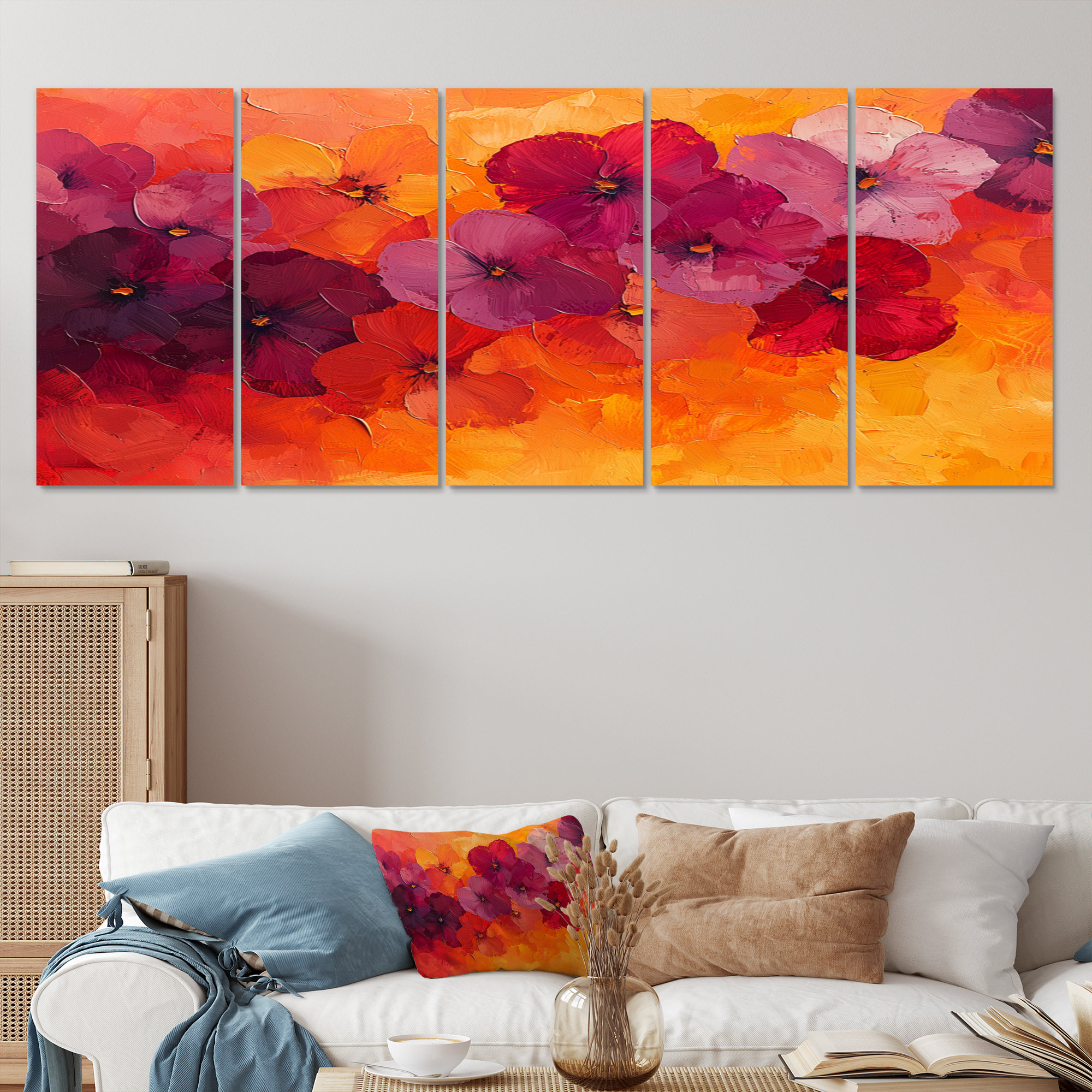 Winston Porter Autumn Dance Of The Sunset Poppies VI - Poppies Wall ...