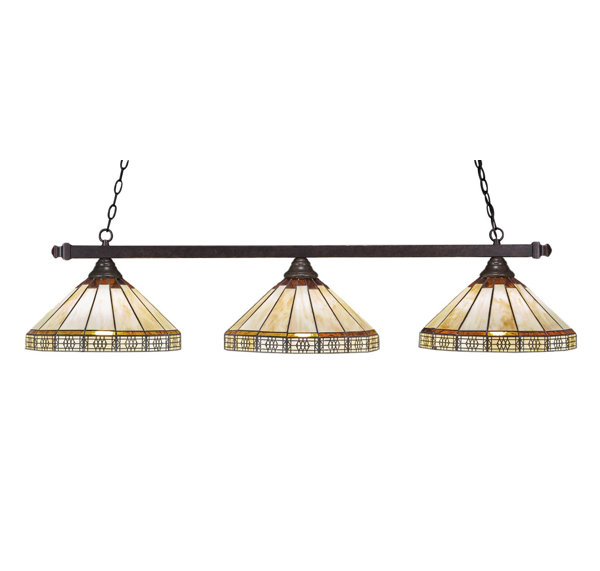 Red Barrel Studio® Square Bar/Round Fitter 3-Light Bar | Wayfair