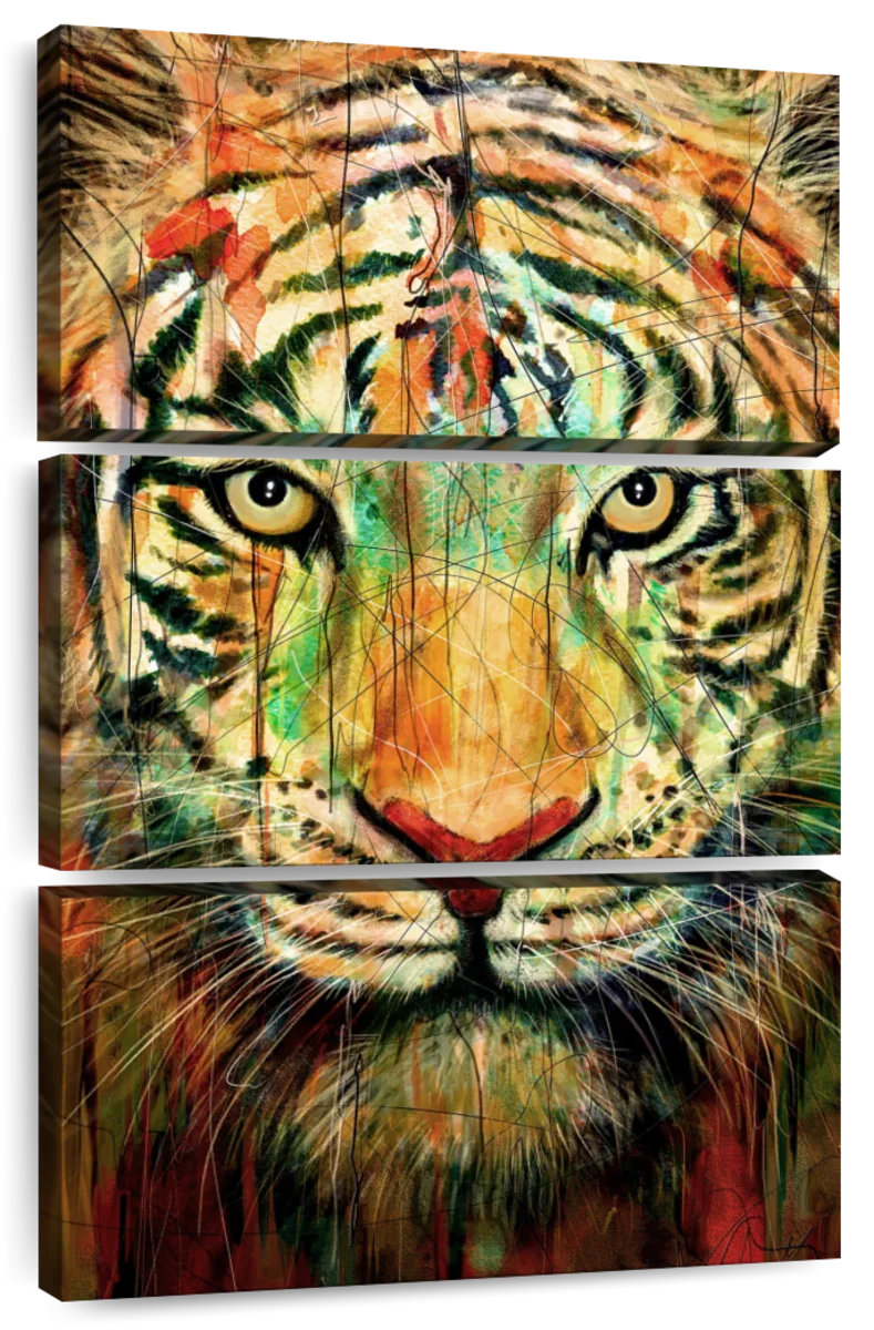 Ebern Designs Brampt Fearless Tiger I | Wayfair