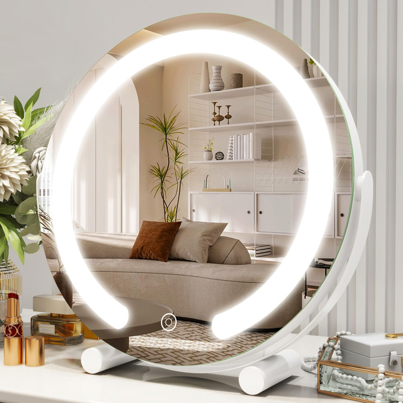 light up tabletop mirror